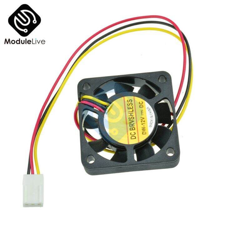 Computer Case Cooler 3Pin 12V 4CM 40MM PC CPU Cooling Cooler Fan Black ...