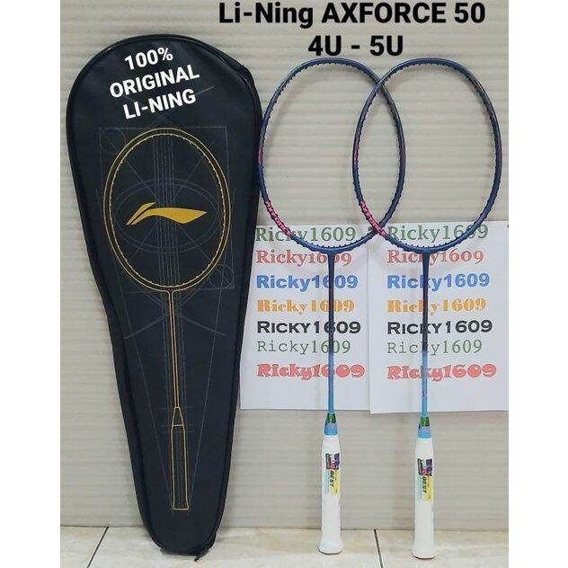 RAKET BADMINON LINING AXFORCE 50 - 4U/5U - BOX WING FRAME - HEAD HEAVY ...