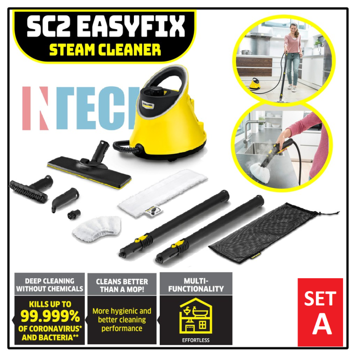 KARCHER SC2 DELUXE EASYFIX STEAM CLEANER C/W 4 DIFFRENT PACKAGES | Lazada