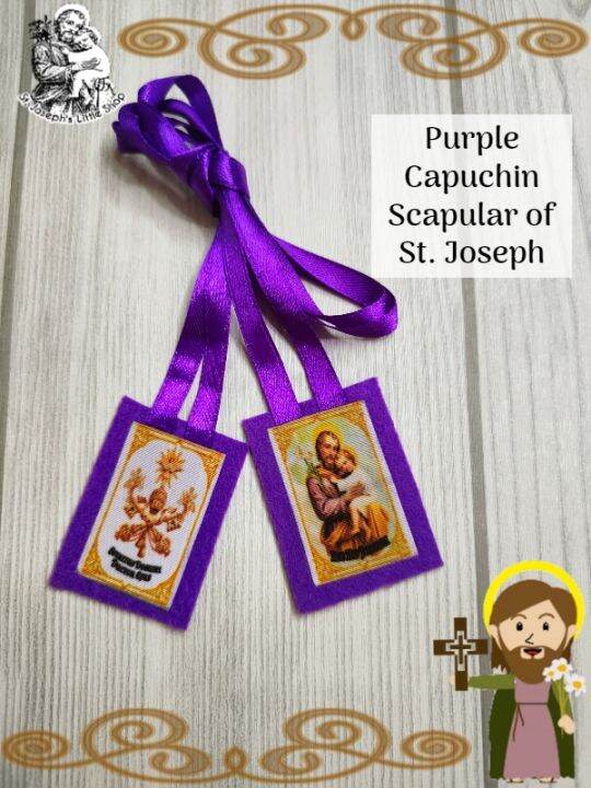 Purple Capuchin Scapular of St. Joseph ( necklace category ) | Lazada PH