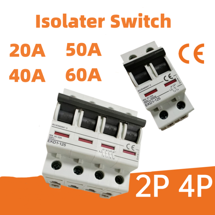 feyree power switch isolation switch 1P 2P 4P 20A 40A 50A 60A for Type2 Type1 EV Wallbox EV ...