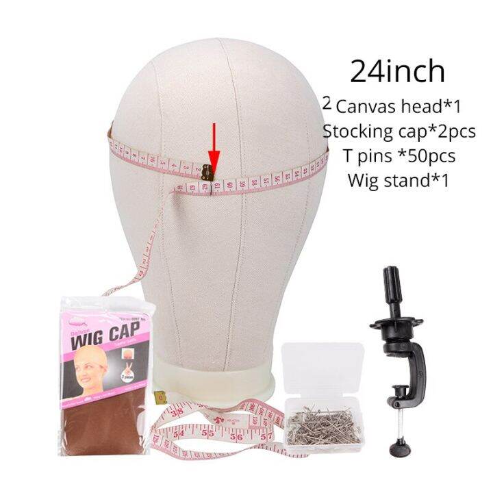 Plussign Professional Canvas Block Manequin Manikin With Wig Stand ...