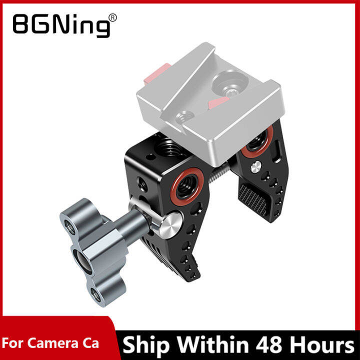 Super Clamp Crab Claw Dual Ball Head Mount Magic Arm 14 38 Adapter Articulating Friction for ...