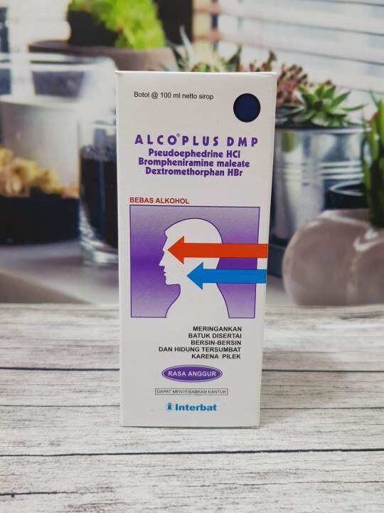 alco plus dmp 100ml sirup obat batuk kering dan pilek | Lazada Indonesia