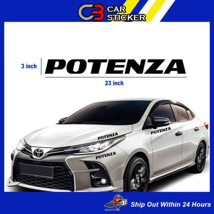 POTENZA CAR STICKER / CS718 | Lazada