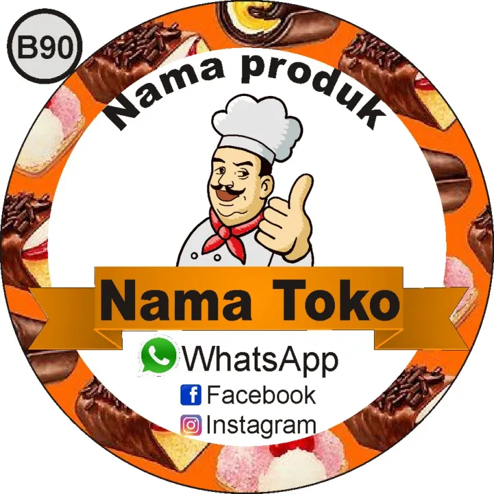STIKER BULAT | STIKER PRODUK | STIKER KEMASAN | STIKER CATERING ...