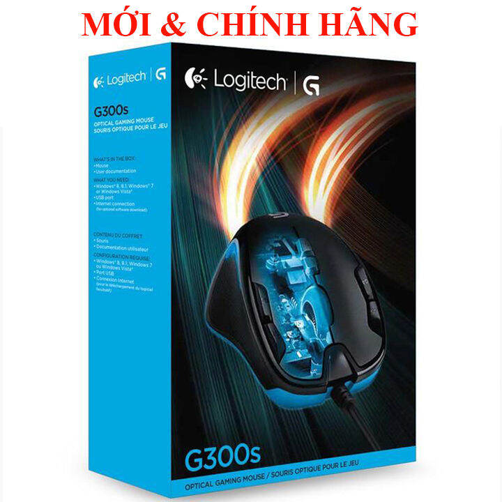 Chuột game Logitech G300S 9 nút bấm có thể lập trình, B100 | Lazada.vn