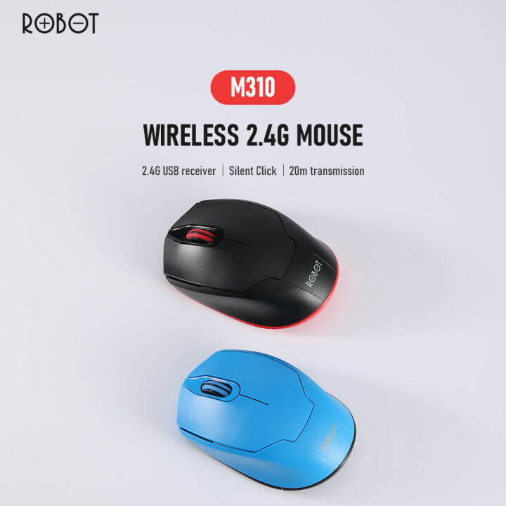 ROBOT M310 Wireless Mouse Black | Lazada PH