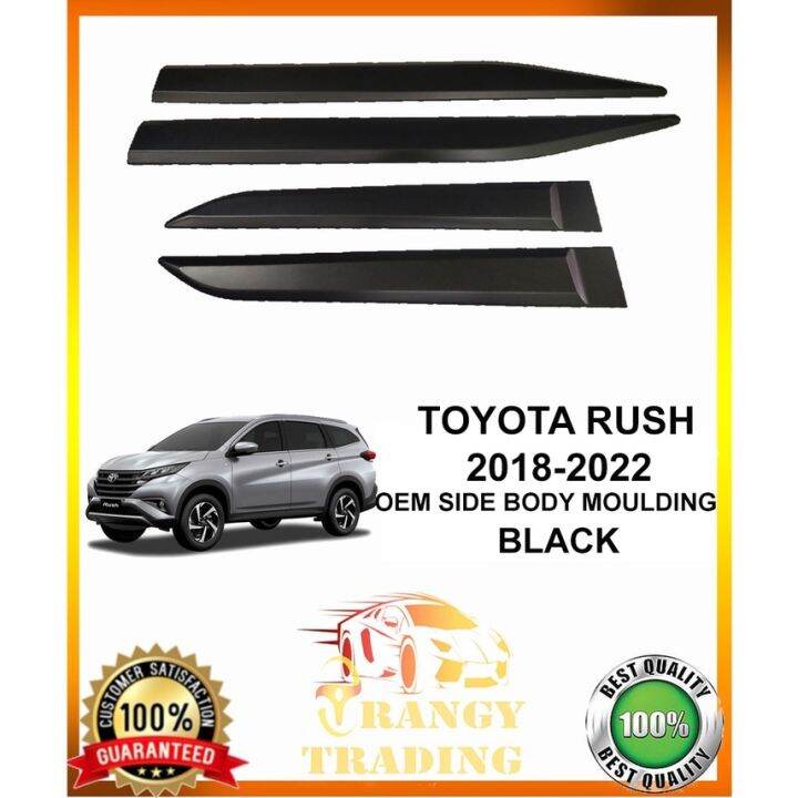Toyota Rush 2018 to 2022 OEM Side Body Moulding Black 2019 2020 2021 ...