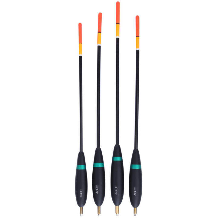 [SportsHour] 4PCS Balsa Wood Vertical Floater Copper Head With Fishing ...