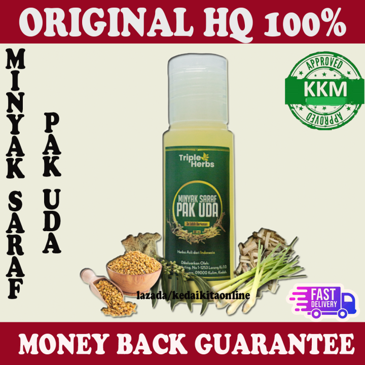 LULUS KKM Minyak Saraf Pak Uda Original Hq Minyak Saraf , Sakit Lutut ...