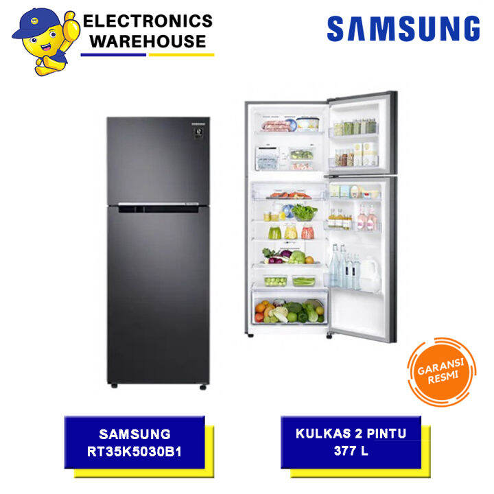 SAMSUNG Kulkas 2 Pintu RT35K5030B1 dengan Twin Cooling Plus™ 377L ...