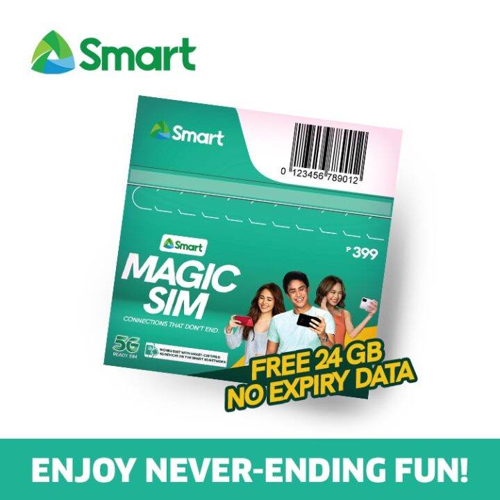 Smart Magic Sim w/ Free 24GB No Expiry Data | Lazada PH