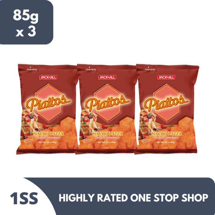 Piattos Potato Crisps Nacho Pizza 85g x 3 | Lazada PH