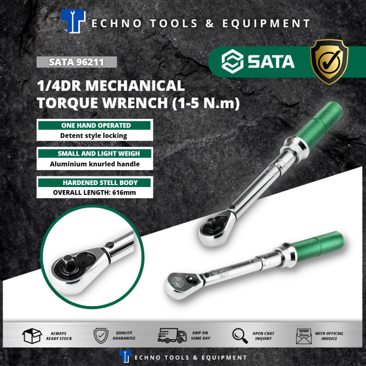 SATA 96211 1/4DR MECHANICAL TORQUE WRENCH (1-5 N.m) ID32626 | Lazada