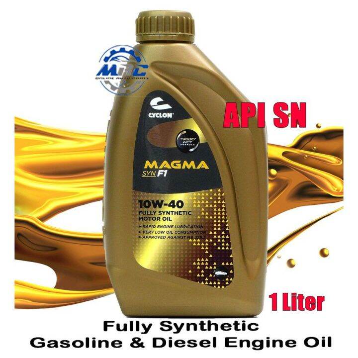 CYCLON Magma SYN F1 10W-40 Fully Synthetic Motor Oil for Gasoline and ...