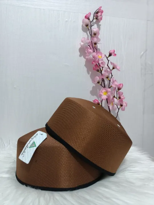 PECI PRIA TERBARU PECI SONGKOK KOPIAH ASAGOFAH COKLAT MOTIF - PECI ...