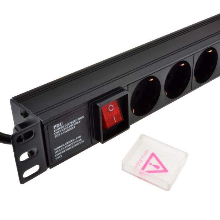 Surged Power Distribution Unit PDU 8 Way Euro Schuko Socket & Plug ...