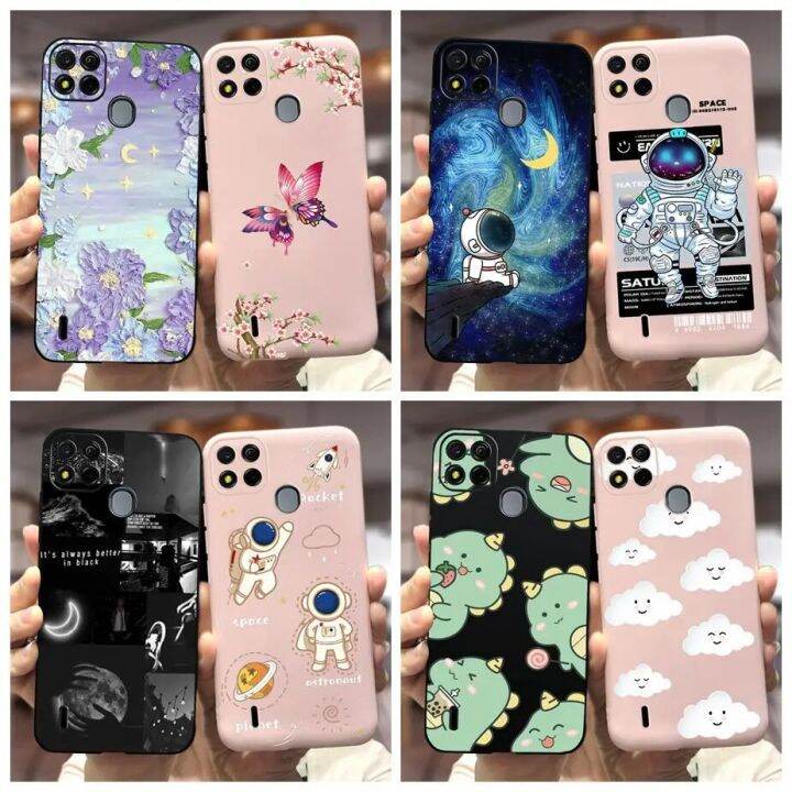 สำหรับ Itel A57เคสเคสลายการ์ตูนไดโนเสาร์น่ารักซิลิโคนนิ่มเคสโทรศัพท์ ...