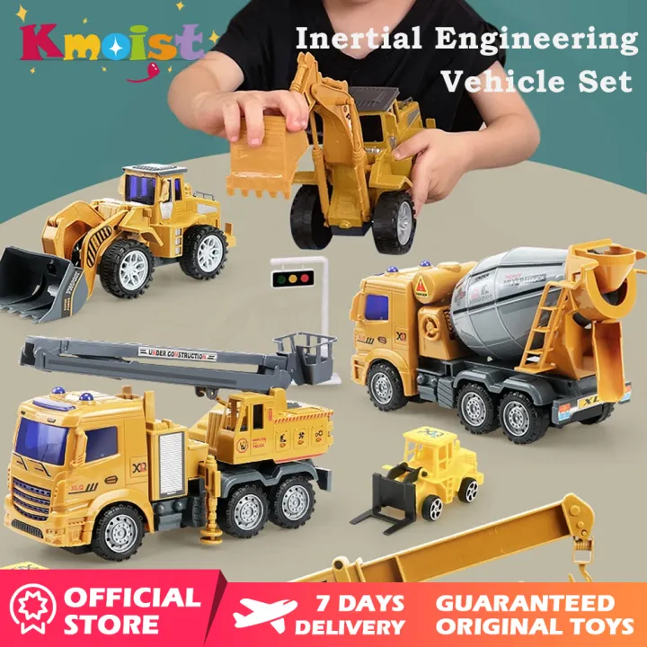 Kmoist ชุดของเล่นรถผสมแรงเฉื่อยขนาดใหญ่สำหรับเด็ก,โมเดลรถของเล่นเพื่อการศึกษาของขวัญวันเกิดที่ดี ...