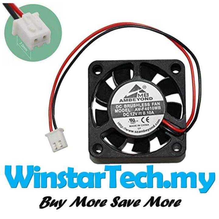 DC 12V 2Pin 40MM 4CM 4010 40x40x10mm Mini Cooling Fan Small Exhaust Fan ...