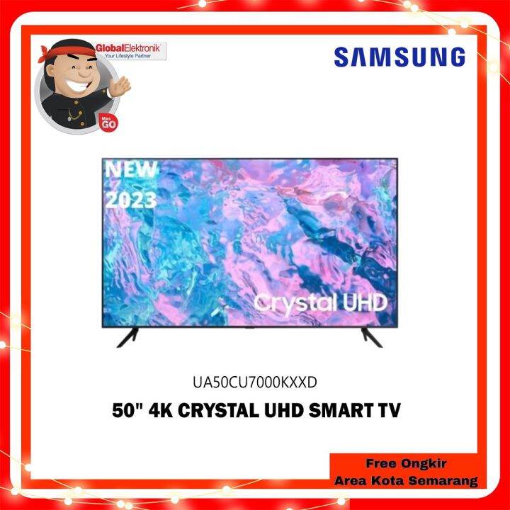 Samsung 50CU7000 Crystal 4K UHD SMART TV 50 Inch UA50CU7000KXXD | Lazada Indonesia