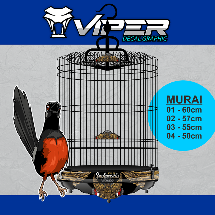 Stiker Tebok Decal MURAI variasi GARUDA INDONESIA custom ukuran ...