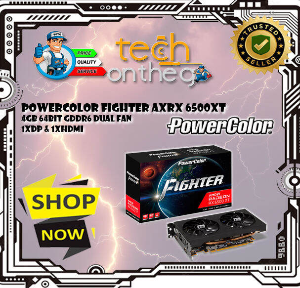 POWERCOLOR FIGHTER AXRX 6500XT 4GB | Lazada PH