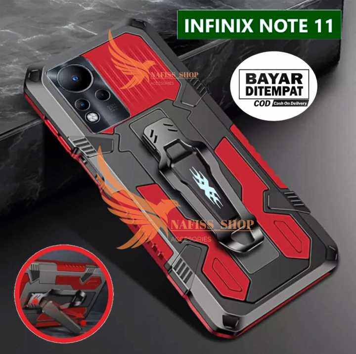 CASING HP INFINIX NOTE 11 NFC MODEL BARU HARD CASE KLIP KESING SILIKON STANDING CASE | Lazada ...