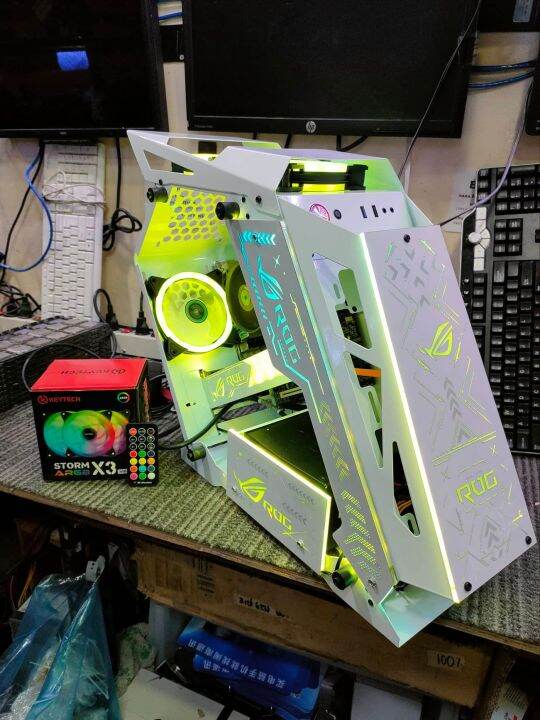 Computer Set Ryzen 7 5700g B550M 16gb DDR4 240gb SSD 6fan Cyborg Case ...