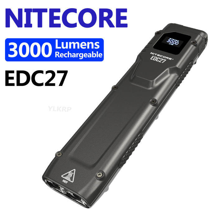 NITECORE EDC27 3000 lumen rechargeable flashlight with hand rope and USB in the package | Lazada ...