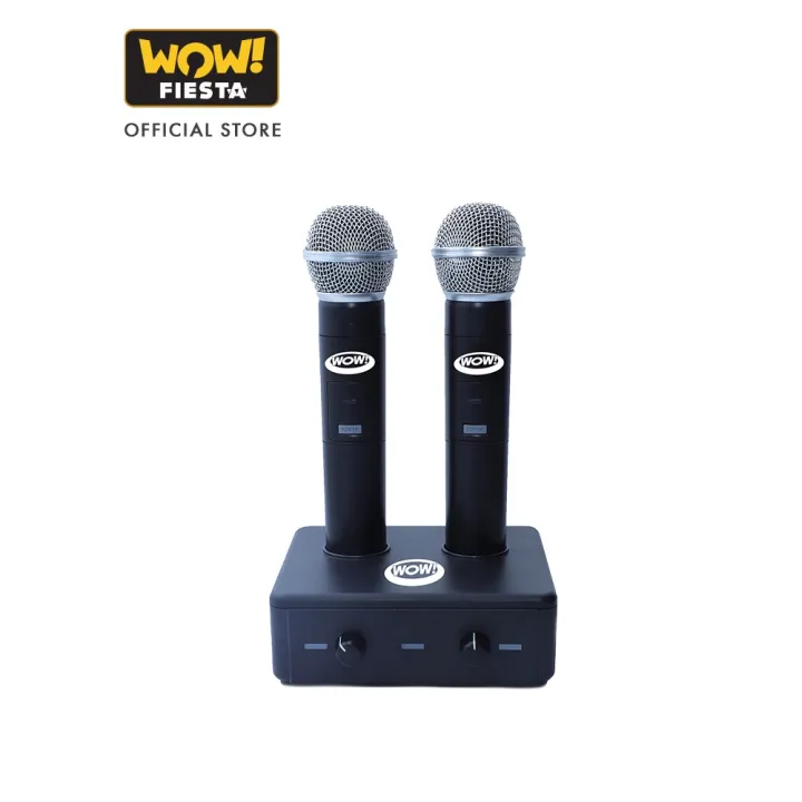 WOW Dual Wireless Microphone System | WM-V20 with Wireless Radio System ...