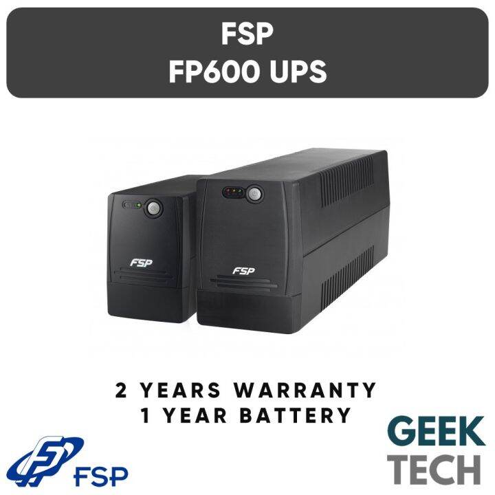 FSP FP600 Line Interactive UPS Uninterrutiple Power System 600VA/800VA/1000VA | Lazada