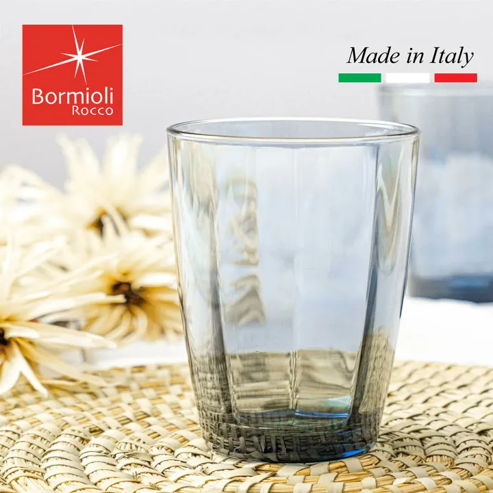 Bormioli Rocco 6pcs 13oz Pulsar DOF Occean Blue Glass Tumbler Set YBOP061 | Lazada PH