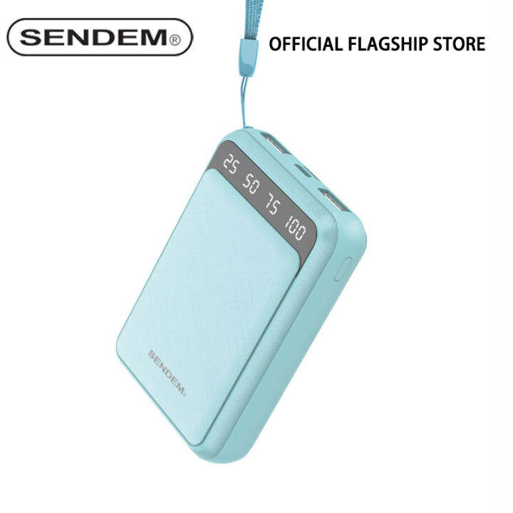 SENDEM P300 10000mah Fashionable mini dual USB output, dual input way ...