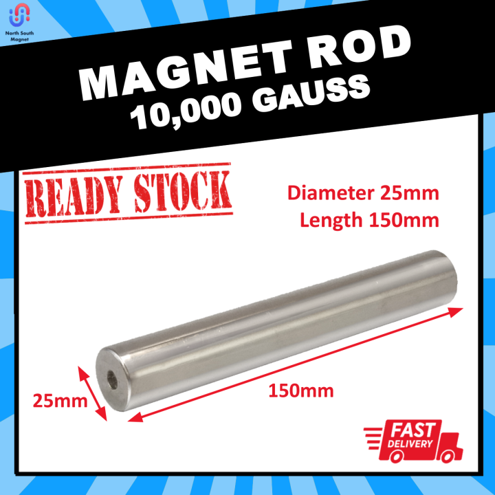 Magnet Rod 150mm Neodymium Magnetic Bar Cylinder Magnet Tube Magnet Rod ...