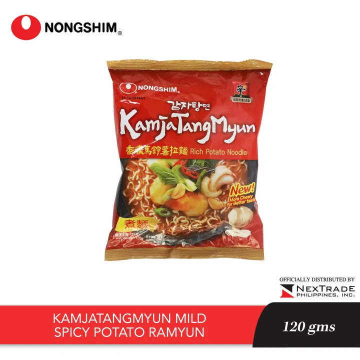 Nongshim KamJaTangMyun Mild Spicy Rich Potato Ramyun Noodle 120g ...