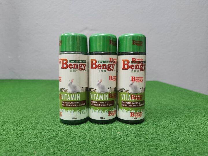 Bengy Small Animal Vitamin 120ml. Vitamin For Rabbit, Hamster, Rat ...
