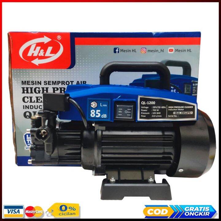 High Pressure Cleaner H&L QL1200 | Mesin Semprot Air Betekanan Tinggi ...