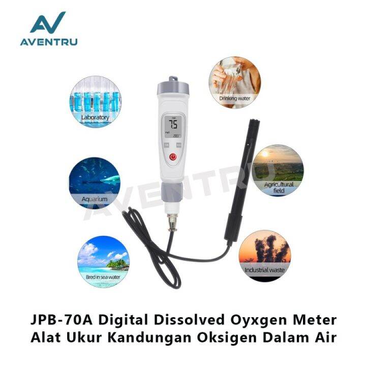 Dissolved Oxygen DO Meter Alat Ukur Kadar Oksigen Dalam Air JPB70A ...