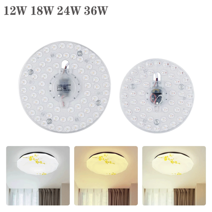 12W 18W 24W 36W LED Panel Light SMD 2835 Module Lamp Energy Saving 220V ...
