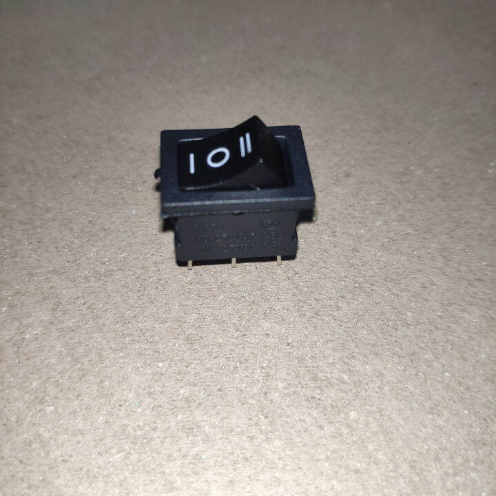 SAKLAR ROCKER ON OFF ON 3 PIN KECIL HITAM. SWITCH ON OFF ON 3 KAKI 5A ...