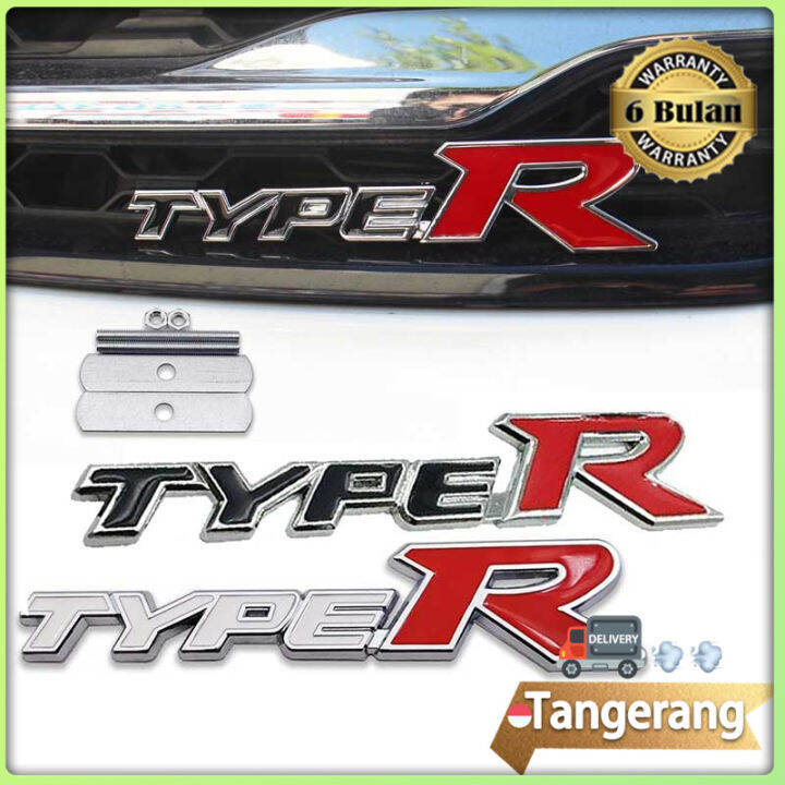 Emblem Type-R TypeR / Badge Logo TypeR Type-R Bahan Metal Untuk Honda ...