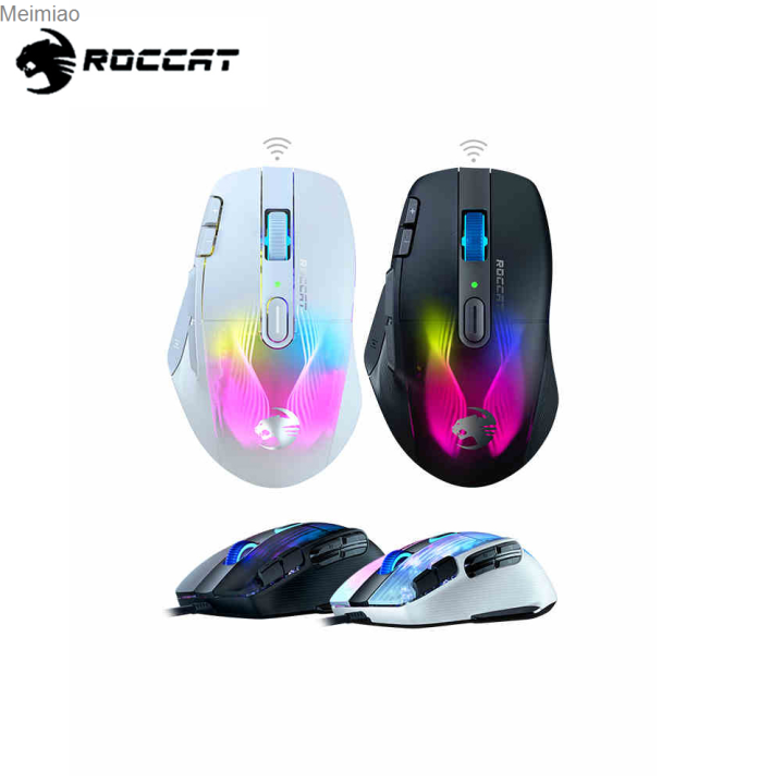 Original For ROCCAT KONE XP Air Wireless Bluetooth Gaming Mouse 16.8millions 3D RGB Gamer Mice ...