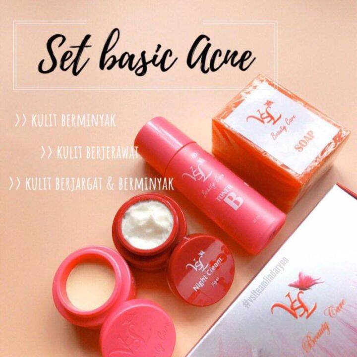 Vsl Skincare Set (Set Acne / Set Normal) | Lazada