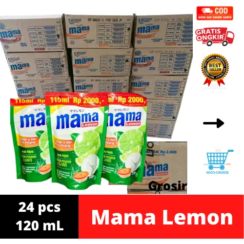 Mama Lemon Kemasan 2000 [ 115 mL/ 24 pcs/ 1 dus ] | Lazada Indonesia