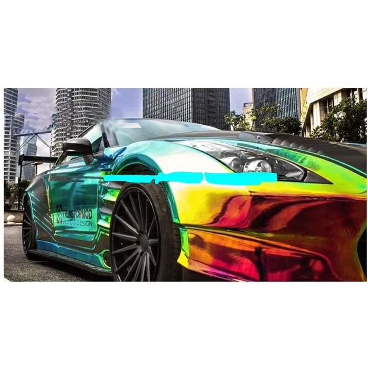 ORIGINAL TOPWRAP 1ft legth x 4.5ft width Color Transition Holographic ...