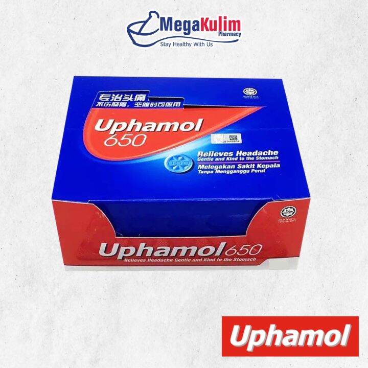 Uphamol 650 Relieves Headache 10 Tab | Lazada