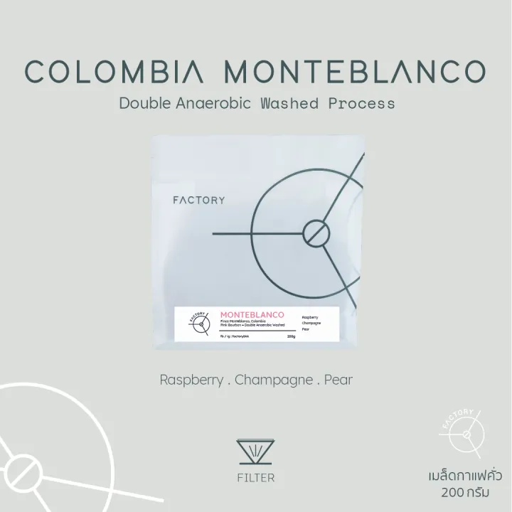 Factory Coffee เมล็ดกาแฟ Colombia - Finca Monteblanco "Pink Bourbon" l ...