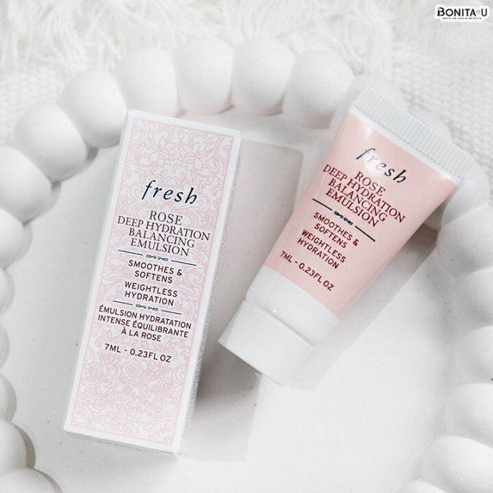 Fresh Rose Deep Hydration Balancing Emulsion 7 ml อิมัลชั่น รักษาความ ...